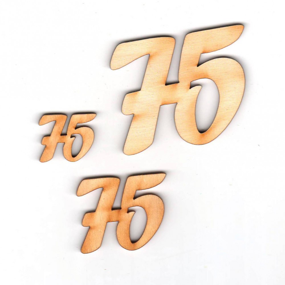 Geburtstagszahl "75" 21mm